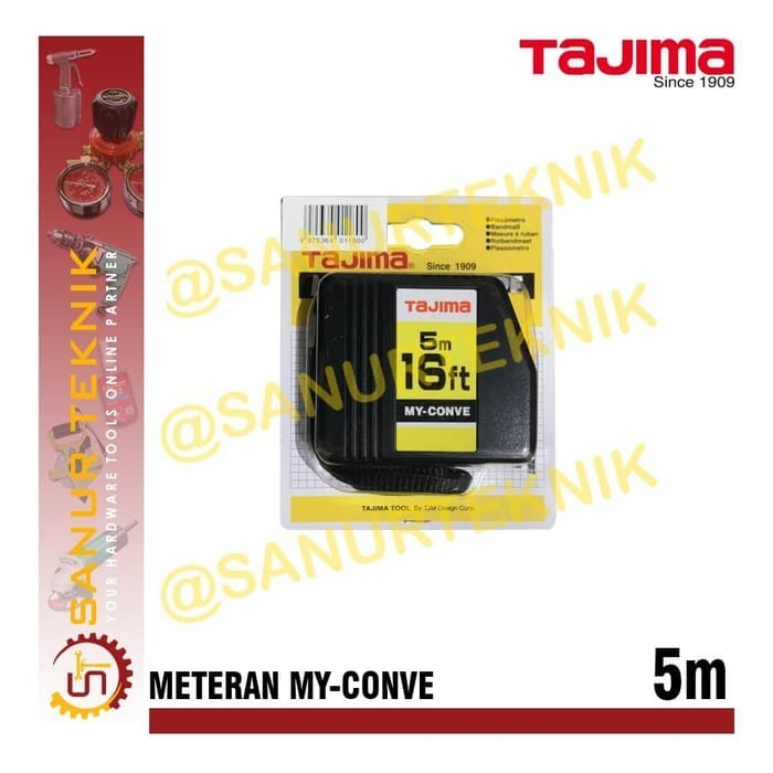 Jual Meteran 5m /Measuring Tape TAJIMA My Conve 5 meter/ 5meter/ 5 m / 5m | Shopee Indonesia