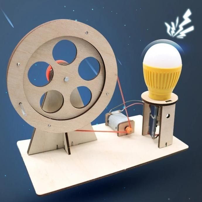 Jual Generator Bohlam Kayu DIY Untuk Edukasi Kreatif Anak Mainan ...