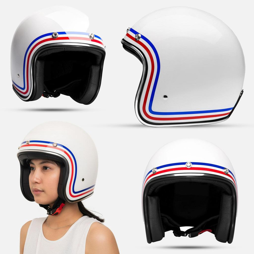 Jual Helm Bogo KBS Retro / Hansamu I Putih / Helm Bogo Premium Untuk ...