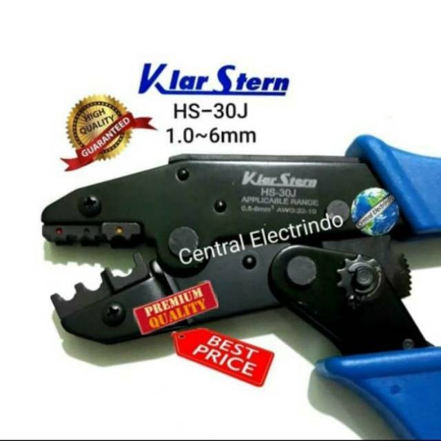 Jual Tang Skun Insulated HS-30J(0.5~6mm) Tang Press Skun Manual. | Shopee Indonesia