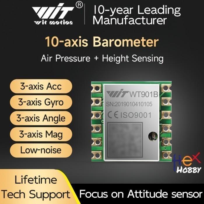 Jual Witmotion Sensor Module Wt901b Ahrs Mpu9250 10 Axis Accelerometer High Precision