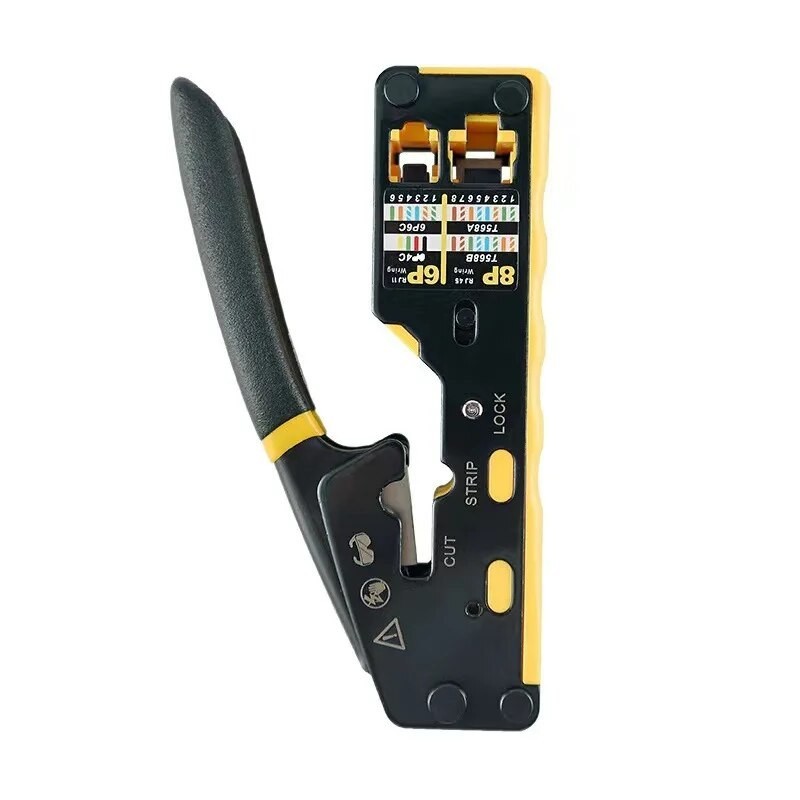 Jual EZ-Type RJ45 Network Crimper - 3-in-1 Crimp/Cut/Strip Lan CAT8/7 ...