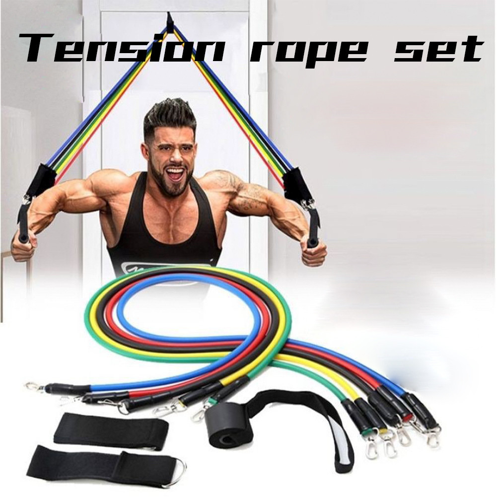 Jual Resistand Band Set 11in1 Set Tali Fitness / Set Tali Gym / Band ...