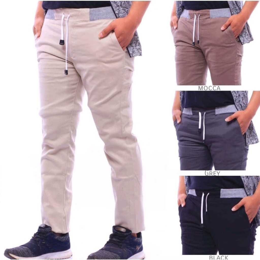 Jual PROMO!! Celana Chino Panjang Pria - Celana Pria Chino Slimfit Panjang Casual Kerja Kantor ...