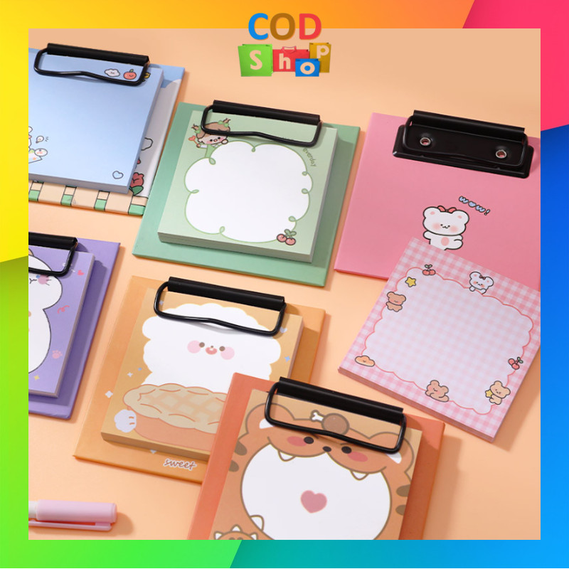 Jual COD - S6372 Sticky Notes Free Clipboard / Catatan Klip Papan ...