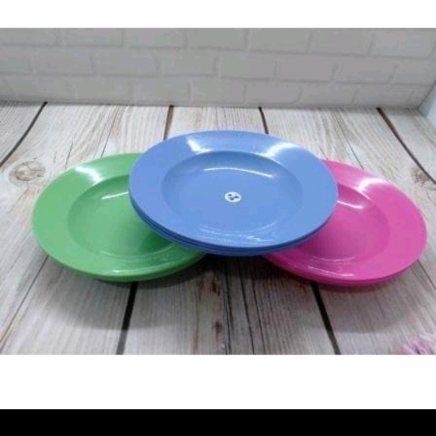 Jual (1LUSIN) Piring Plastik kecil / Piring Tatakan Mangkok / Piring ...