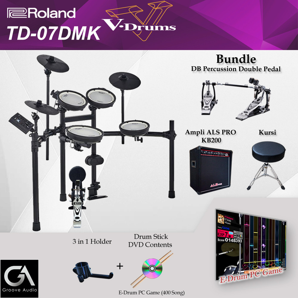 Jual Drum Elektrik Roland TD07DMK /TD 07DMK/TD 07 DMK/TD07 DMK V Drums | Shopee Indonesia