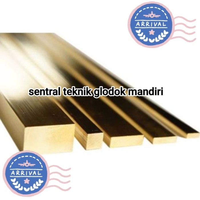 Jual brass plat strip kuningan tebal 25mm x 75mm x 650mm | Shopee Indonesia