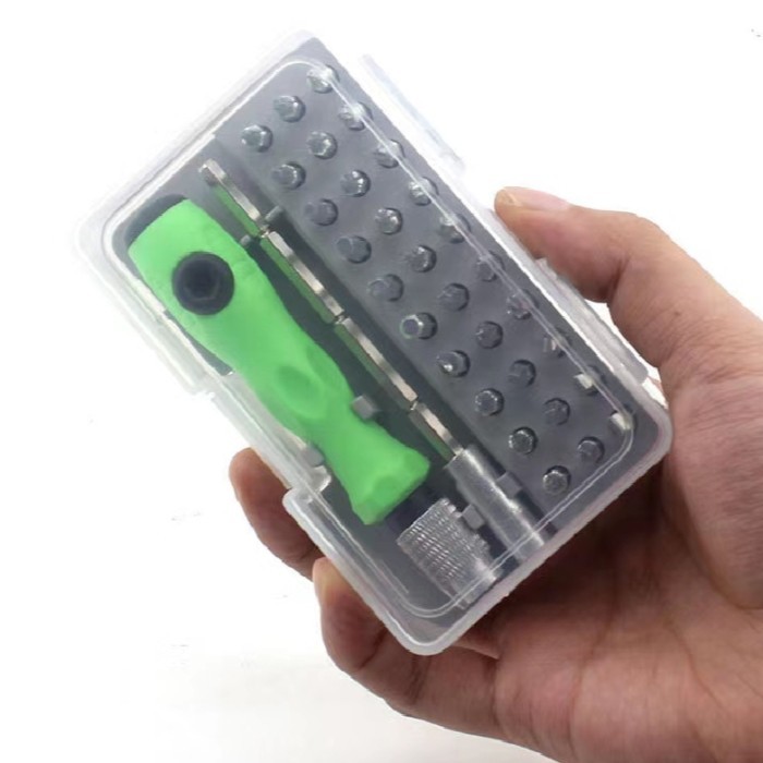 Jual obeng set 32 in 1 obeng hp/ alat perbaikan obeng kecil serbaguna obeng magnet multifungsi ...