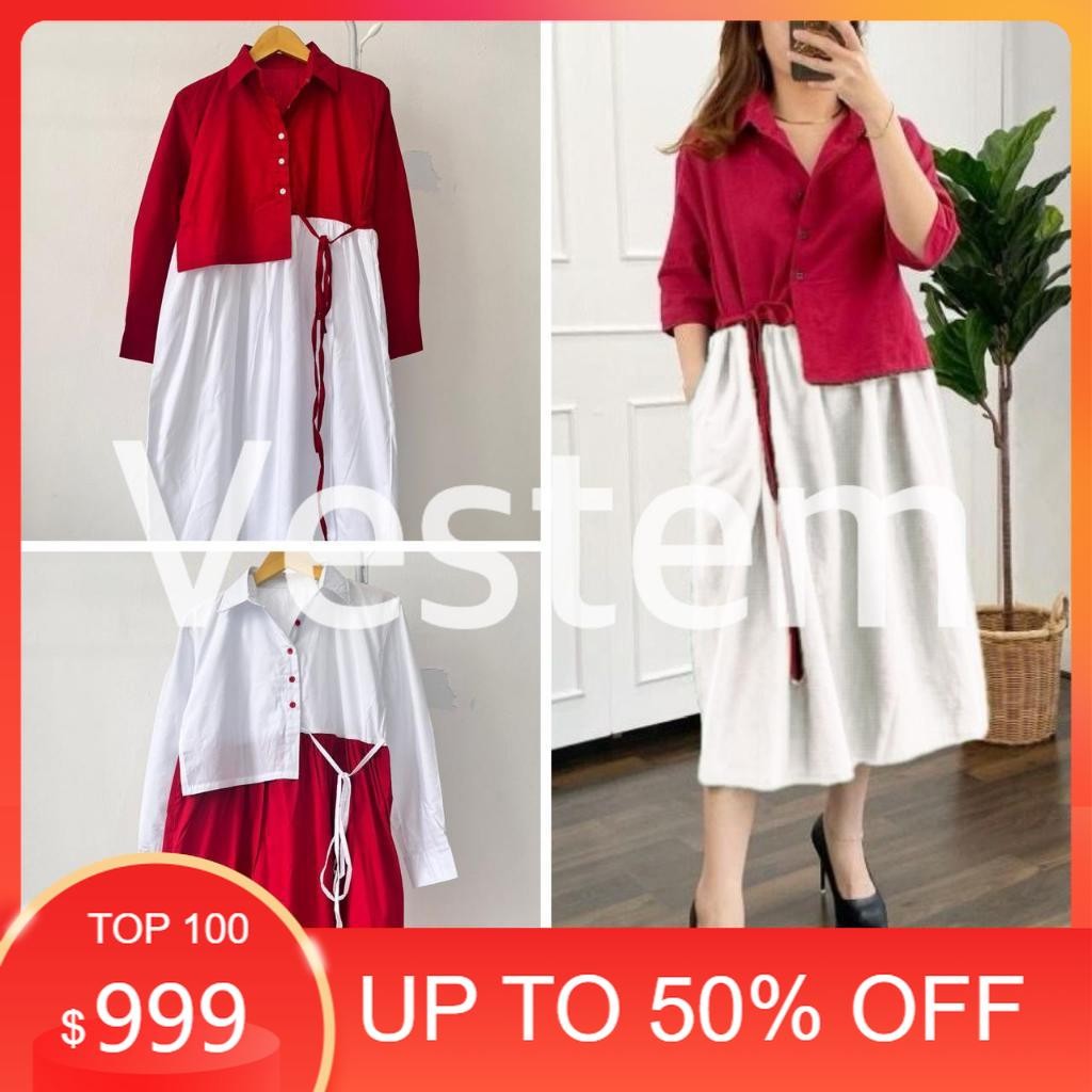 Jual HARGA PROMOO / CHELSEA DRESS - GAUN NATAL CHRISTMAS TERBARU ...
