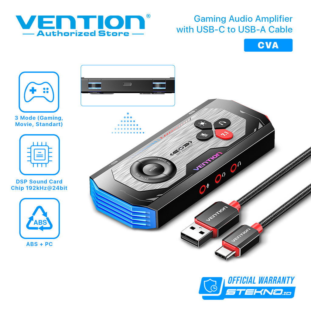 Jual Vention RGB Gaming Audio Mic Amplifier Sound Card 7.1 High ...
