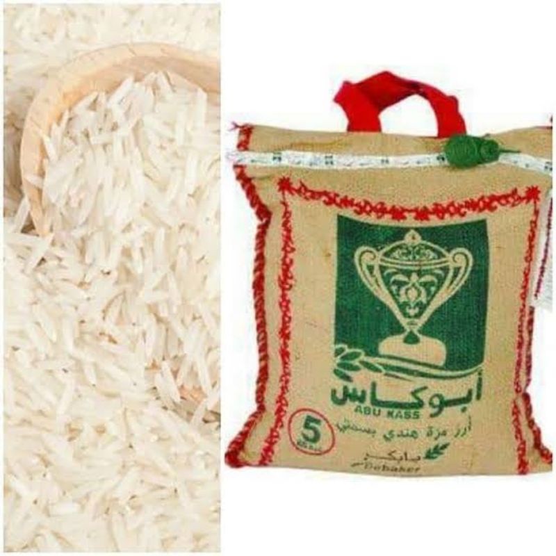 Jual Beras Basmati Abu Kass Kemasan 5 kg / Beras Abukas /Beras Abukas Abu Kas | Shopee Indonesia