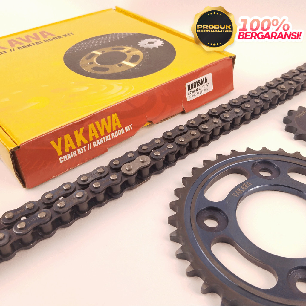 Jual Yakawa Gearset KPH - Paket Rantai dan Gir Motor Honda Supra X 125 ...
