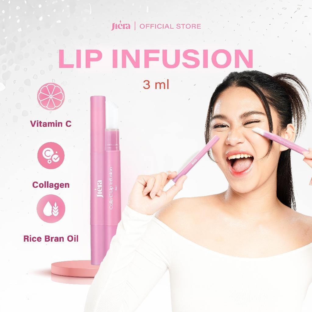 Jual JIERA Colla C Lip Infusion 3ml Bibir Cerah dan Lembab dalam 7 Hari ...