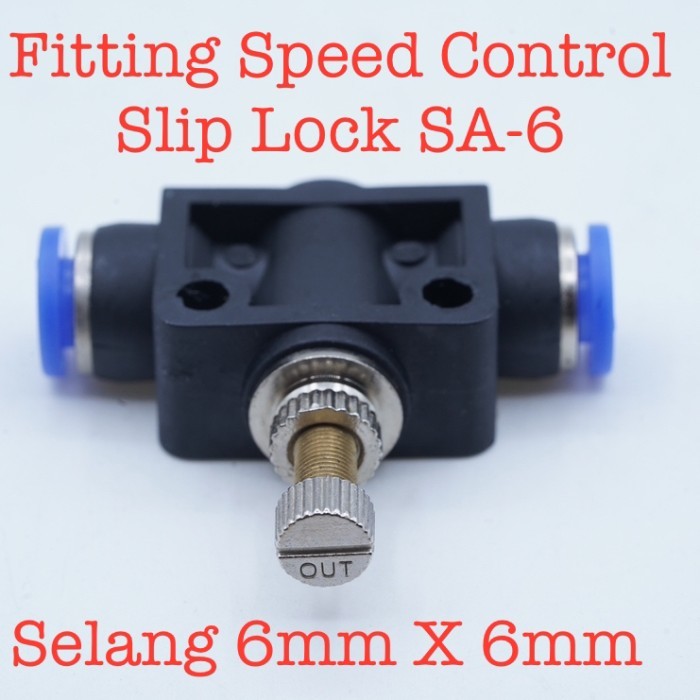 Jual SA-6 SA 6 Fitting Slip Lock Flow Speed Control Switch Selang 6mm 6 ...