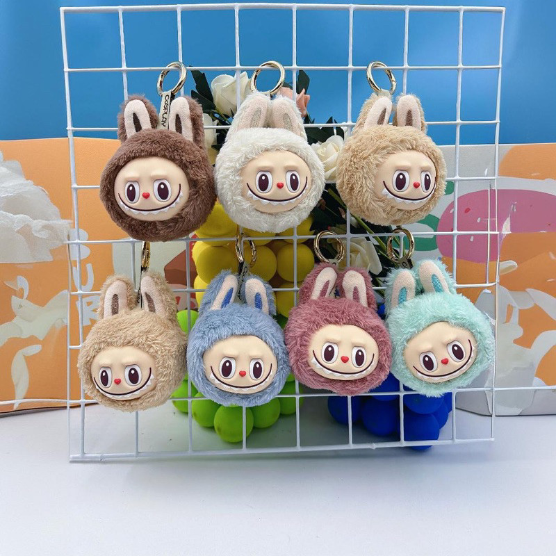 Jual COD READY LABUBU GANTUNGAN HEAD KEYCHAIN VIRAL(MUKA KARET ...