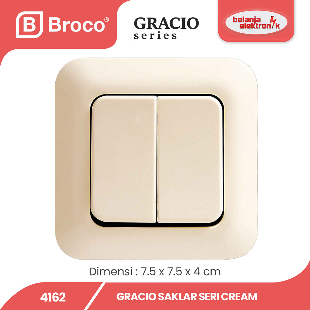 Jual BROCO GRACIO SAKLAR SERI 4162-11 CREAM | Shopee Indonesia