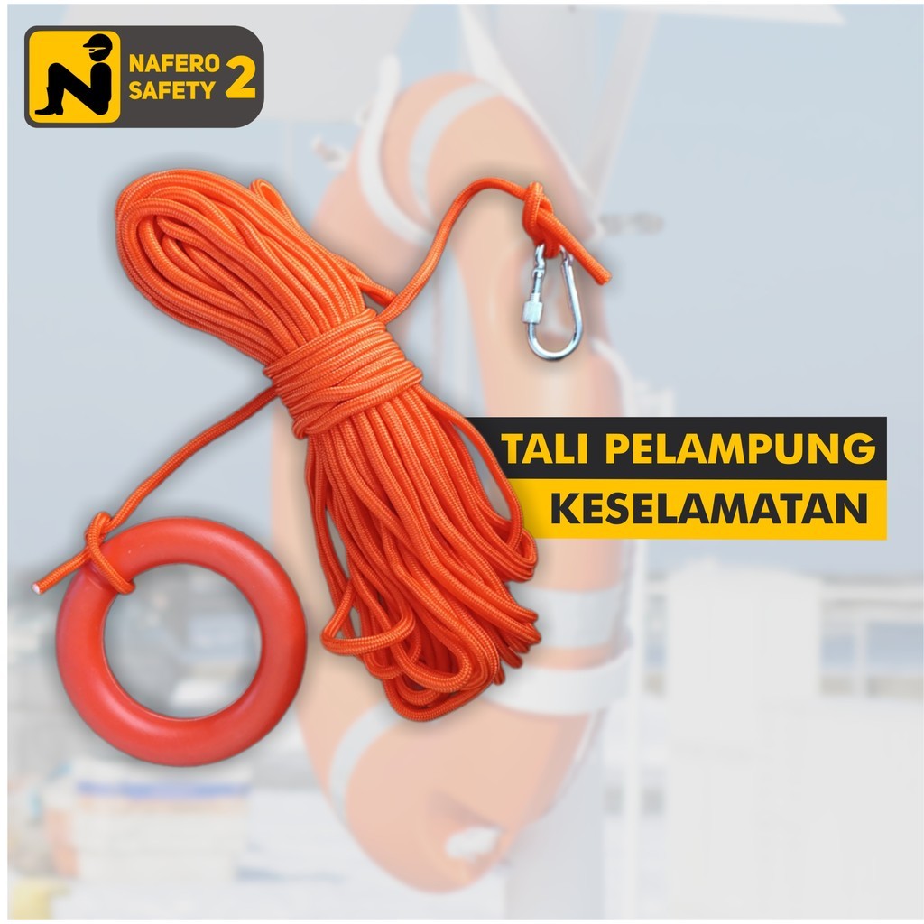 Jual tali Ringbuoy Rescue Rope Marine Safety Ring Buoy Penyelamatan ...