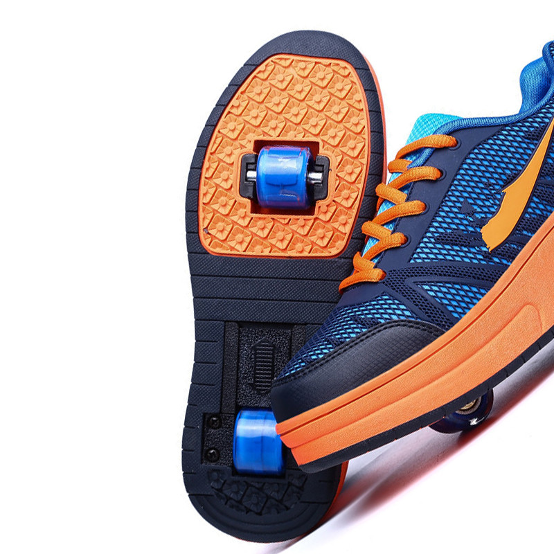 Jual Children Wheels Shoes 2-Wheel Sneakers Kids Roller Skates Boy Girl ...