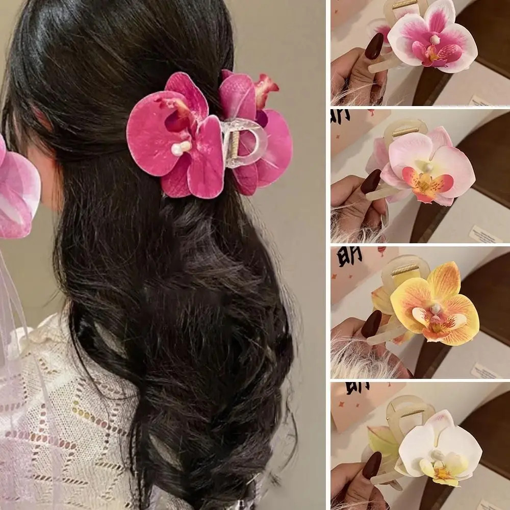 Jual Jepit Rambut Anggrek Murah Lucu Jepit Rambut Orchid Claw Clip ...