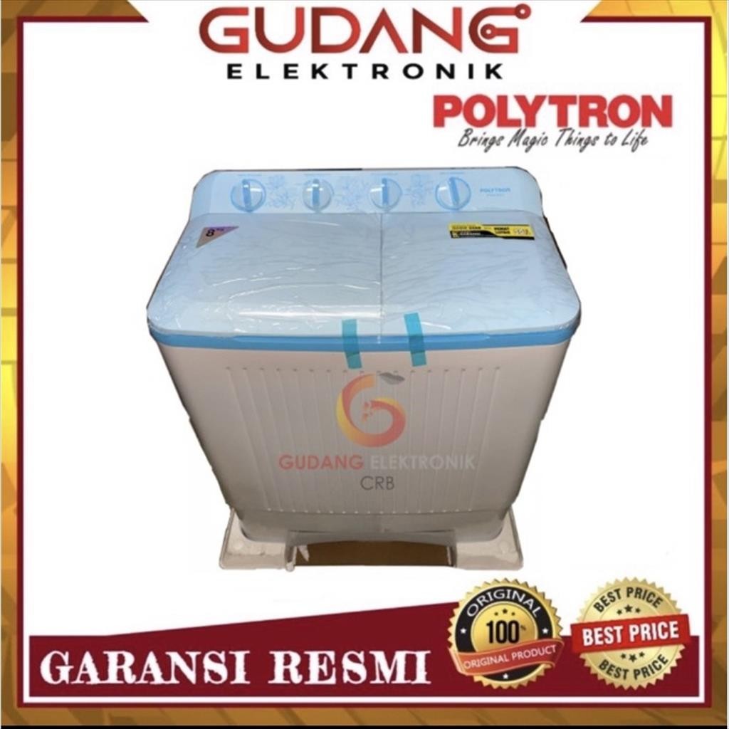 Jual MESIN CUCI 2 TABUNG POLYTRON PWM 8073 TWIN TUBE POLYTRON PWM-8073 ...
