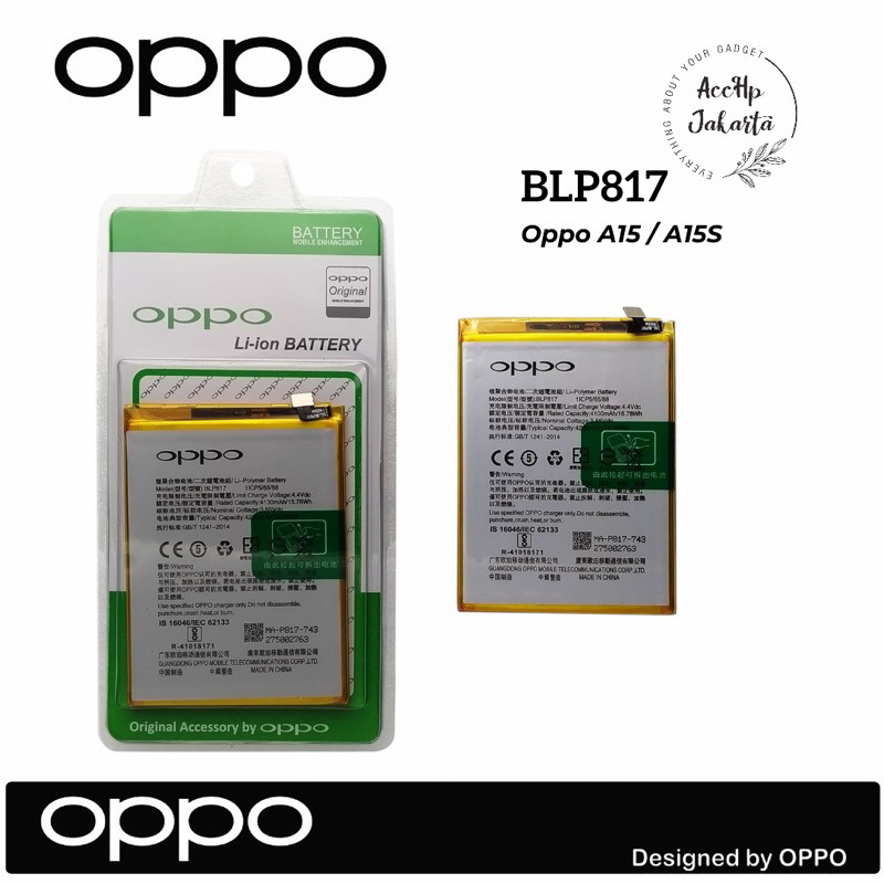 Jual Baterai Batre OPPO BLP 817 A15 / A15S / A16K / A16E Batrei Batrai ...