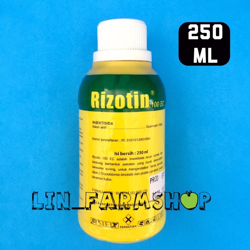 Jual RIZOTIN 100 EC 250 ML INSEKTISIDA ( Sipermetrin 100 g/l ) | Shopee ...