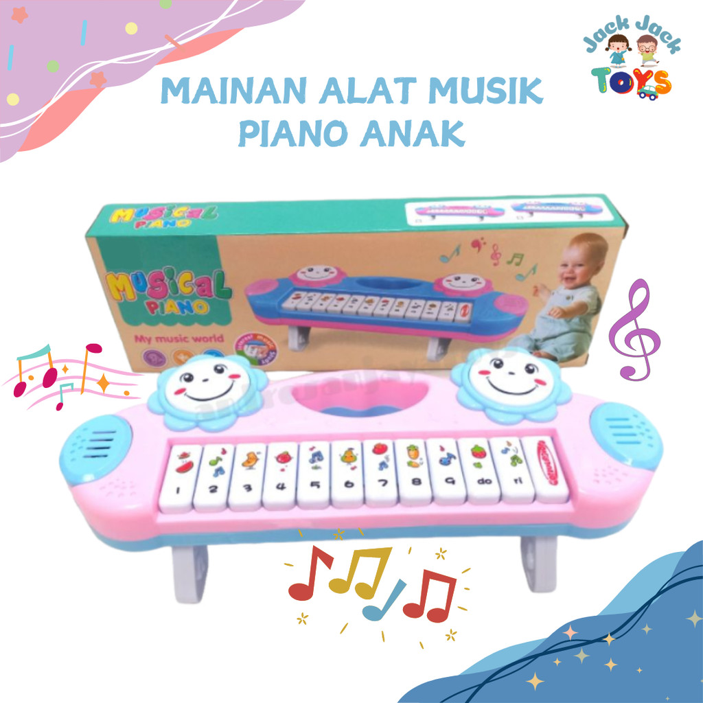 Jual Jackjacktoys Mainan Alat Musik Anak Bayi dan Balita Musical Piano ...