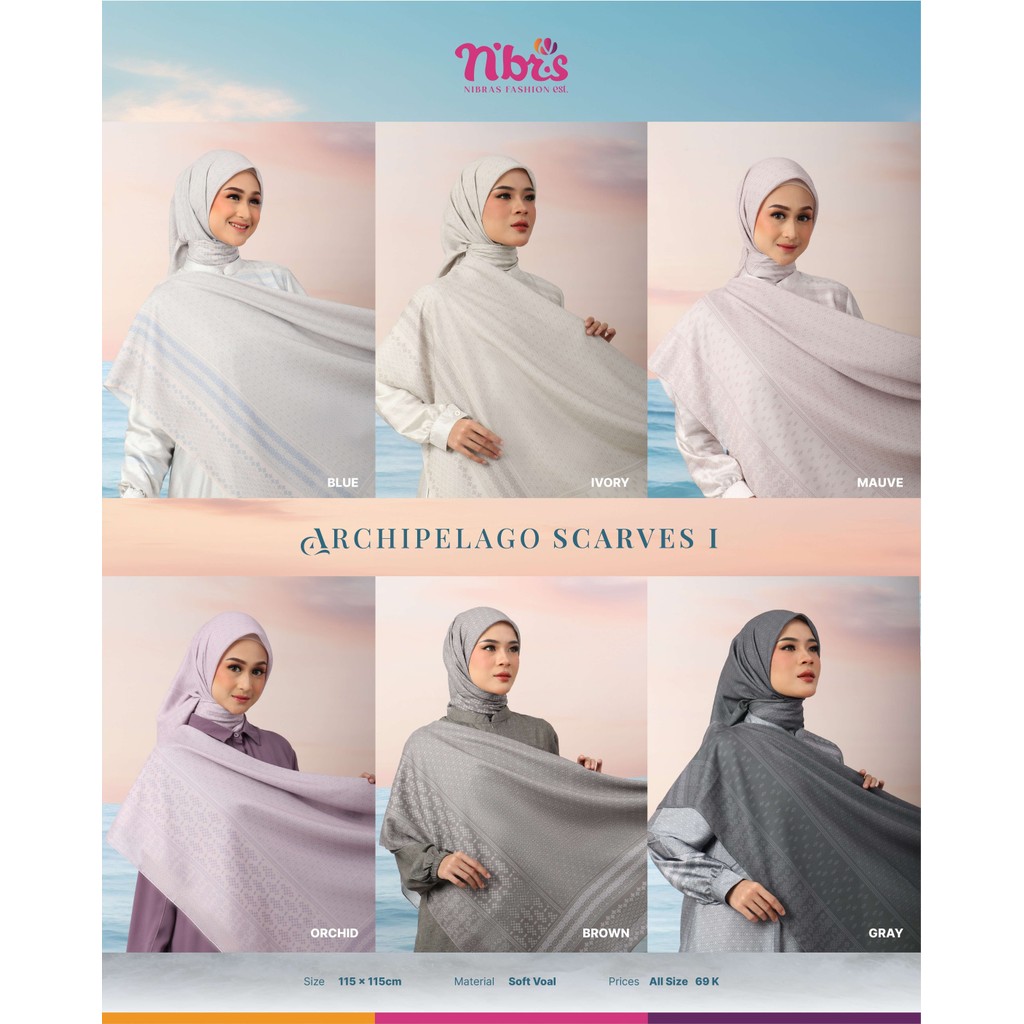 Jual Nibras_Bandung -;Scraf Premium Terbaru Bahan Voal Archipelago ...