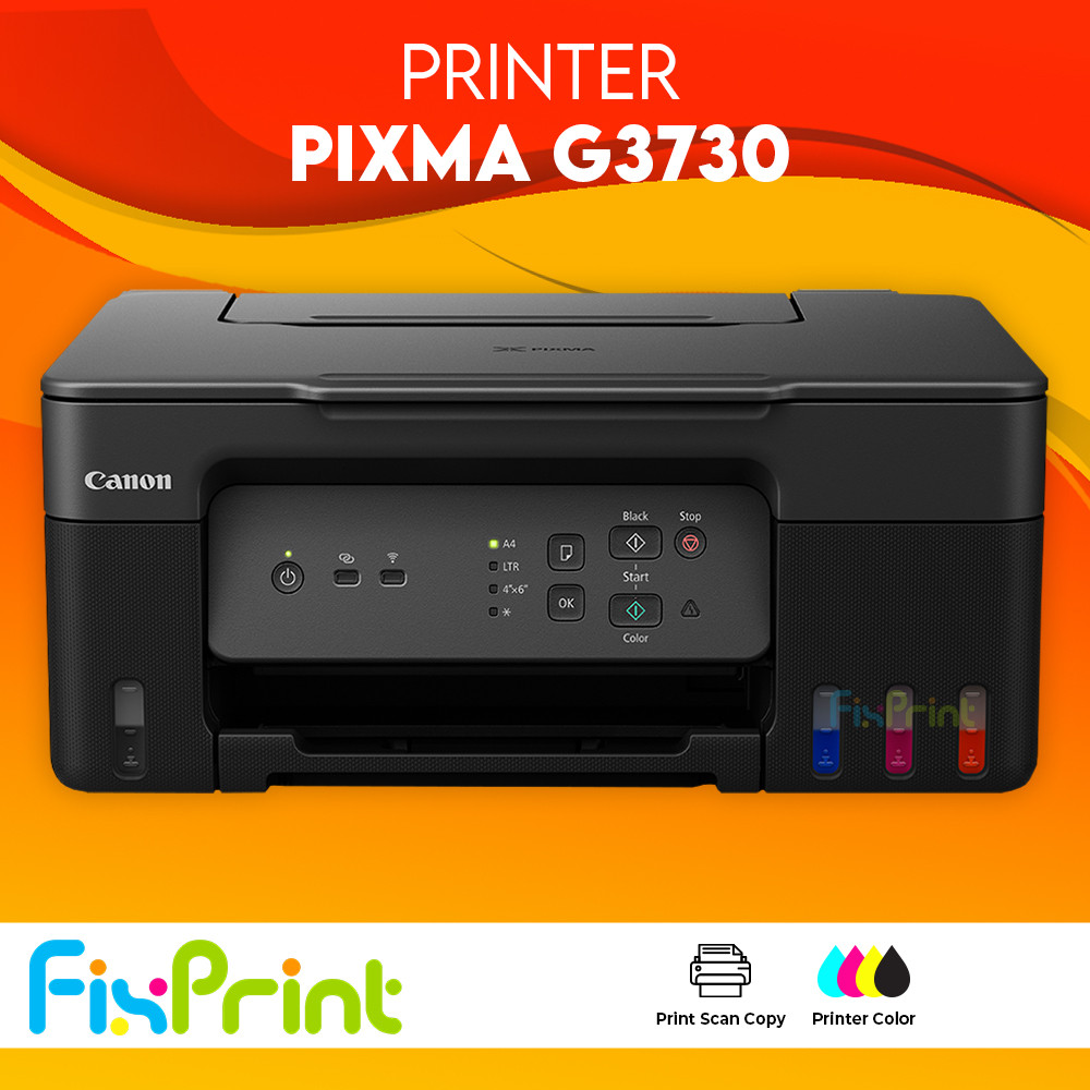 Jual Printer Canon PIXMA G3730 Green / Black WiFi Print Scan Copy All ...