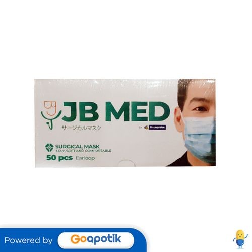 Jual Jb Med 3ply Surgical Mask Earloop Box 50 Pcs | Shopee Indonesia