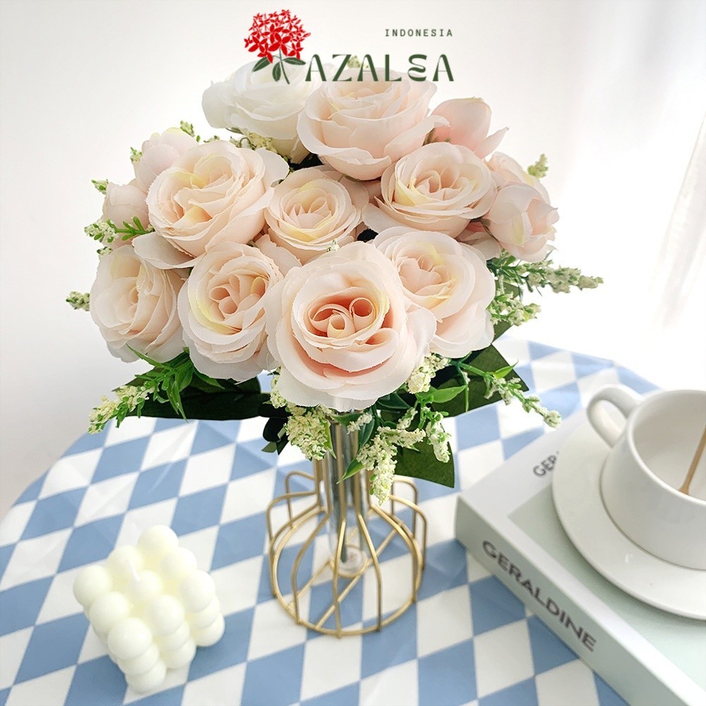 Jual AZALEA - Bouquet bunga BKT 512 Artifisial Dekorasi | Shopee Indonesia