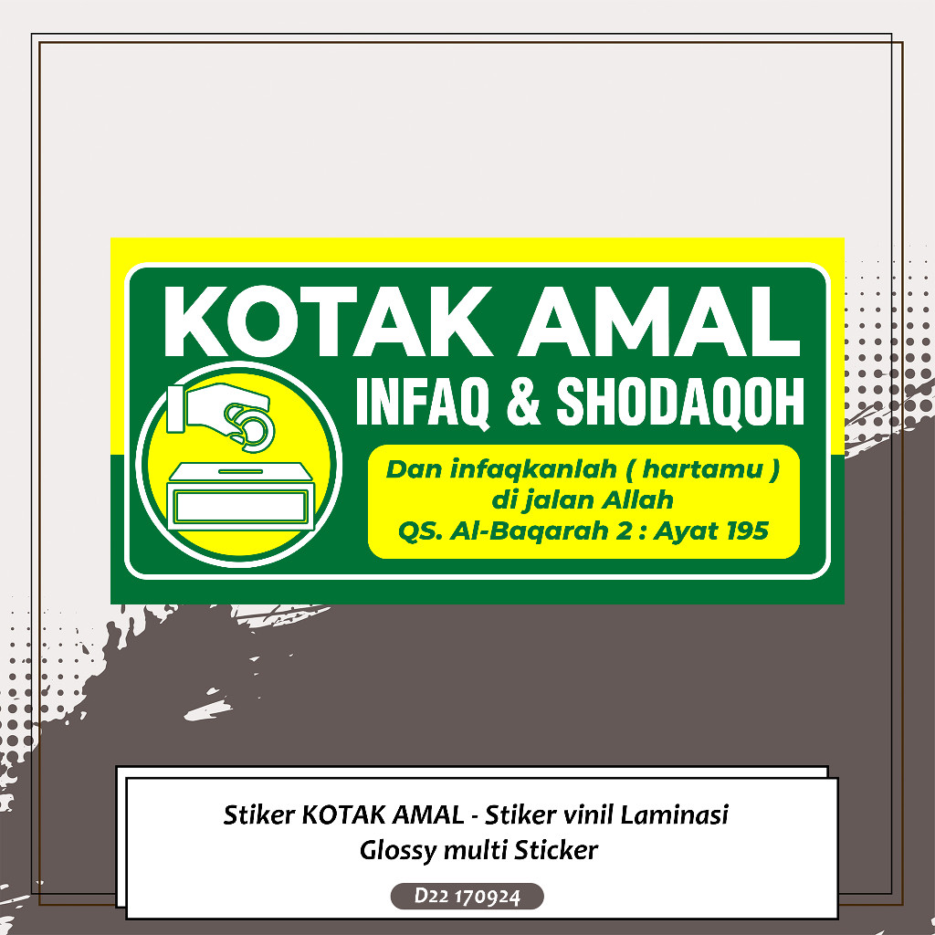 Jual Stiker KOTAK AMAL - Stiker vinil Laminasi Glossy multi Sticker ...