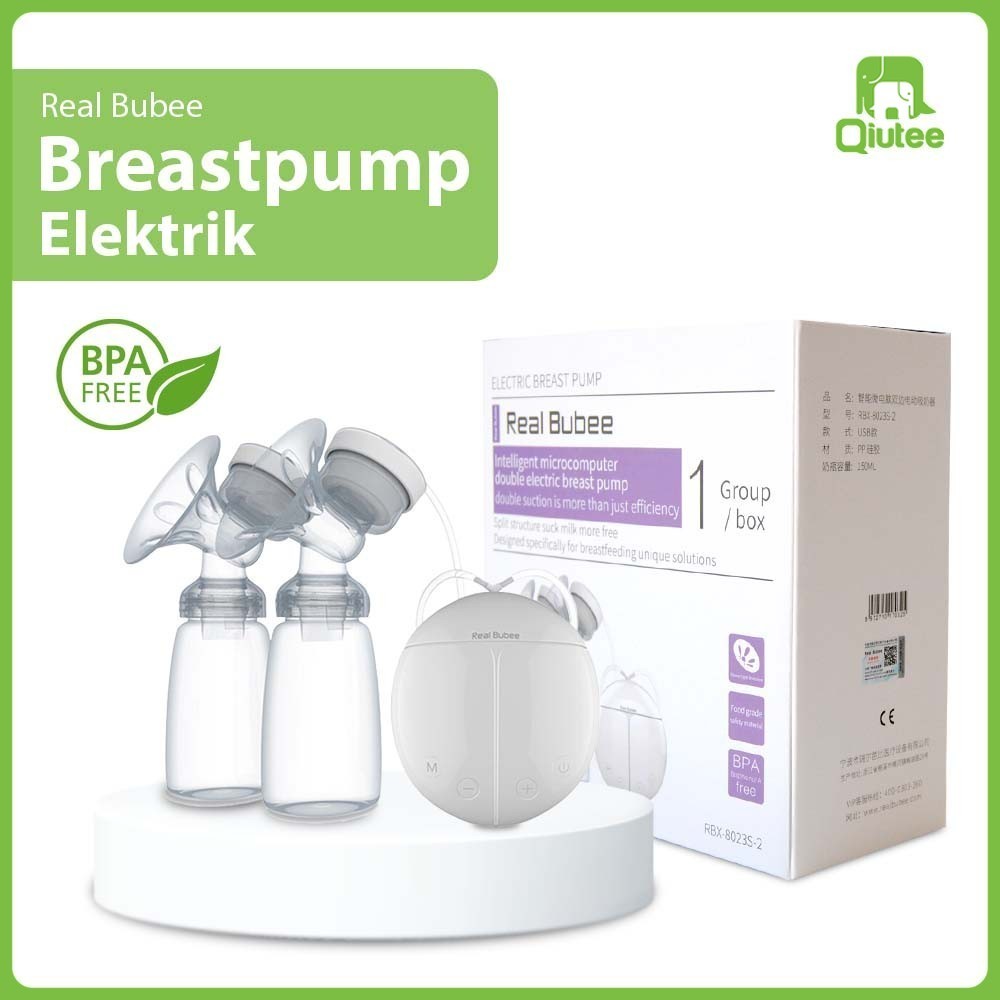 Jual [TERMURAH] Double Pump Electric Breast Pump Real Bubee Pompa ASI ...
