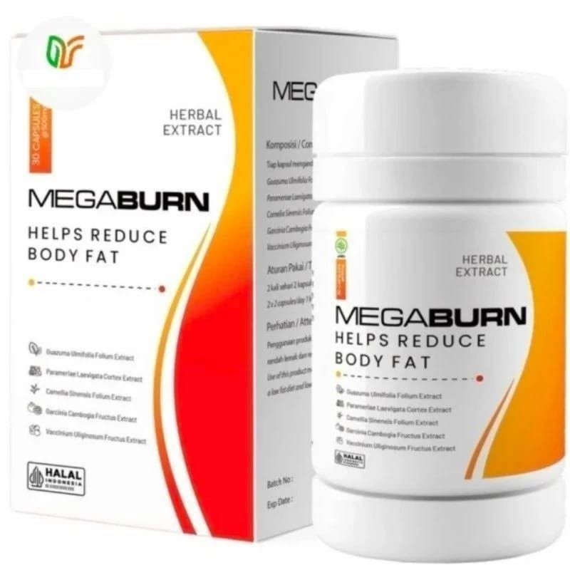 Jual Megaburn Asli Original Suplemen Pelangsing Badan Terbaik | Shopee ...