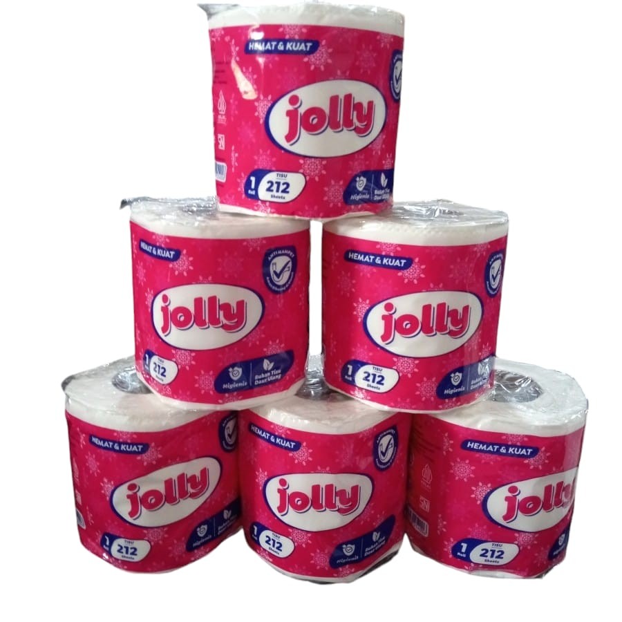 Jual Jolly Tissue Toilet 1 Ply 212s (1 Pak isi 10 Rol) | Shopee Indonesia