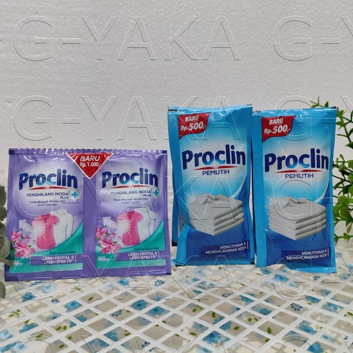 Jual Proclin Sachet - Penghilang Noda Pakaian - Pack isi 6 Sachet ...