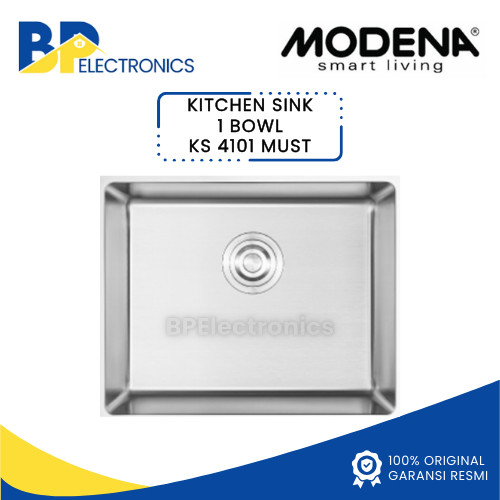Jual MODENA KITCHEN SINK 1 BOWL - KS 4101 MUST GARANSI RESMI | Shopee ...