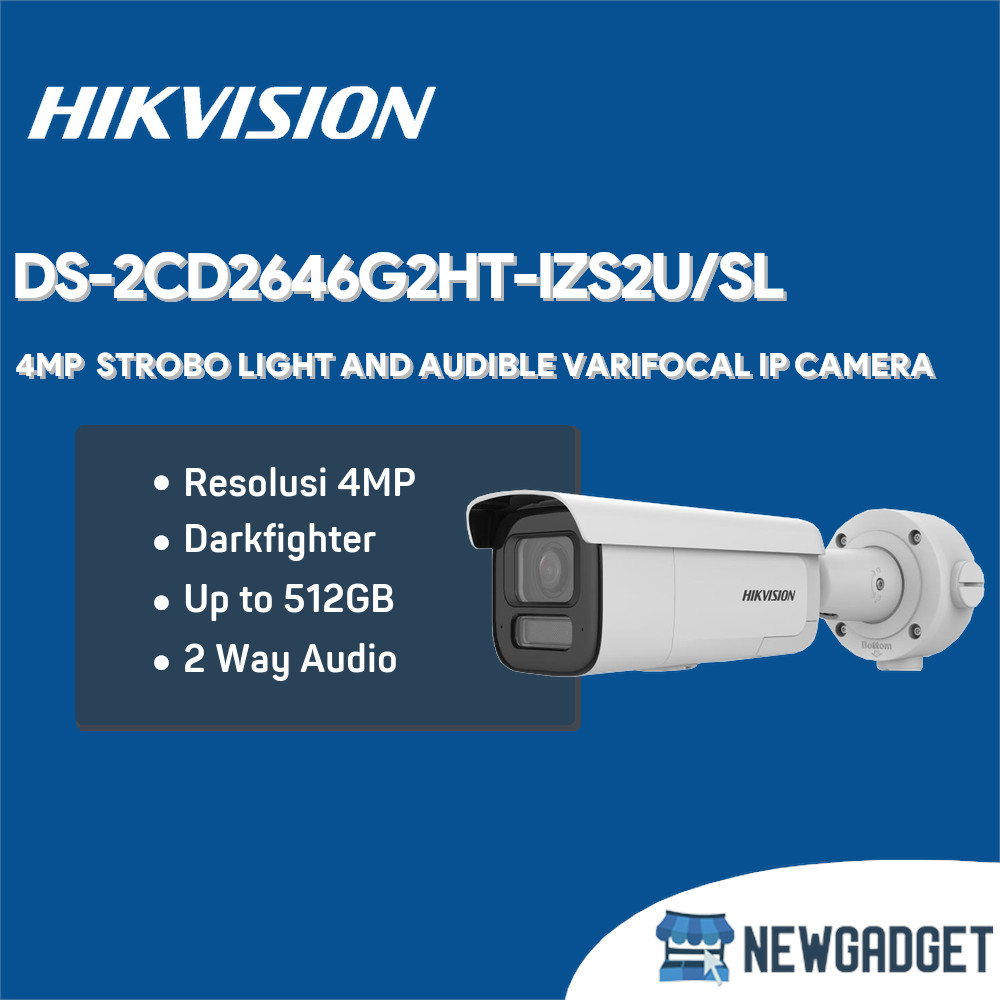 Jual HIKVISION DS-2CD2646G2HT-IZS2U/SL 4MP ACUSENSE STROBO LIGHT AND ...