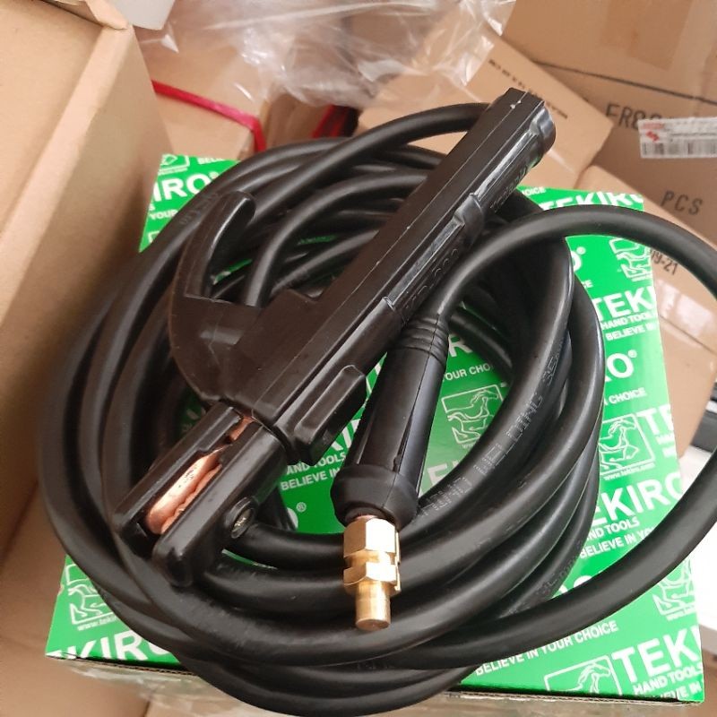 Jual RHINO Kabel Las Set 5 Meter Plus Stang Las Kabel Mesin Las Listrik ...