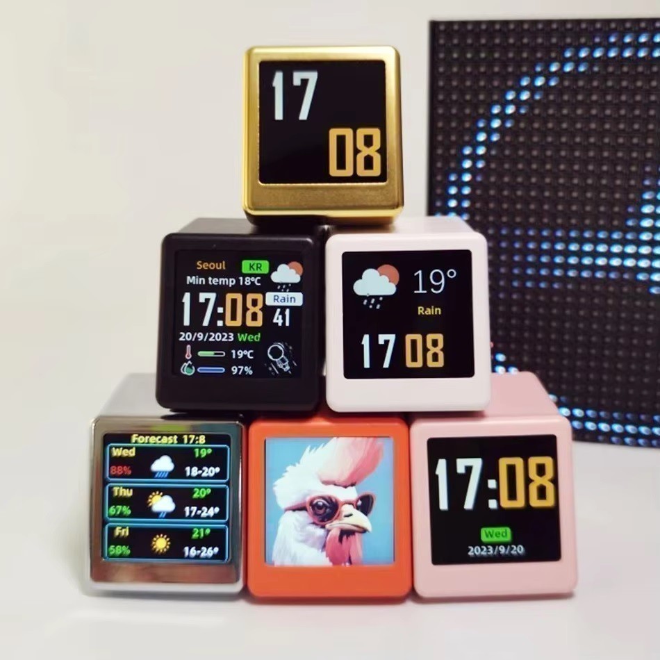 Jual GeekMagic SmallTV-Ultra - Smart WiFi Weather Forecast Bed Clock ...