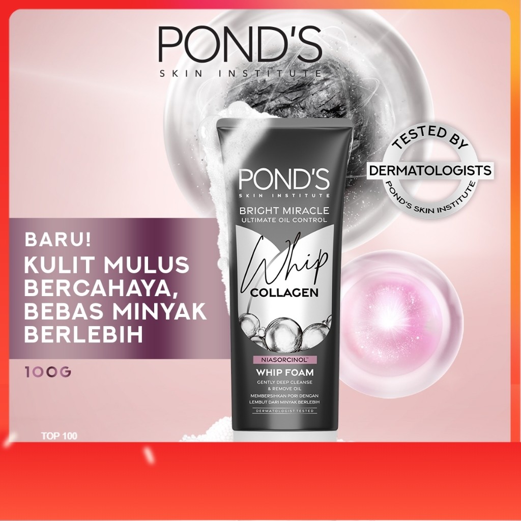 Jual Pond's Bright Miracle Ultimate Oil Control Facial Whip Foam 100G ...