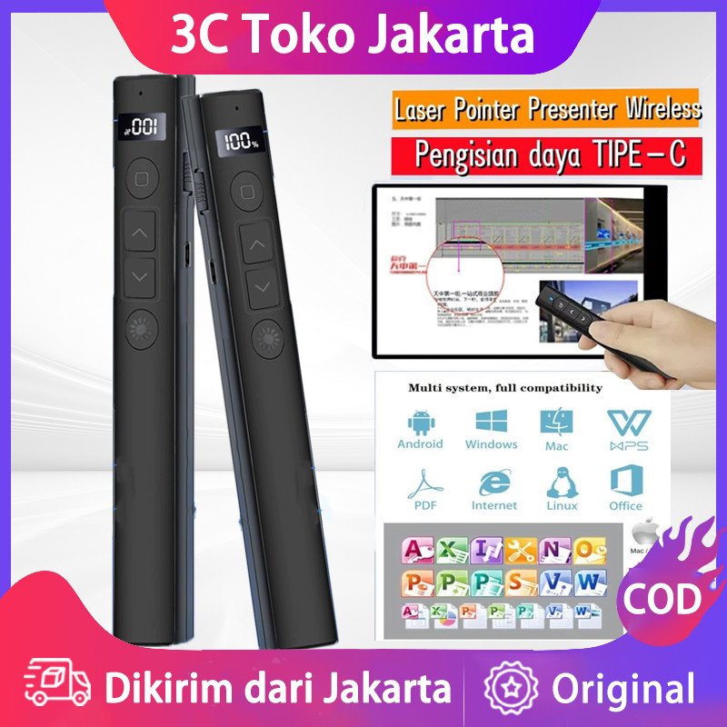 Jual Laser Pointer + Presenter Wireless USB Pen Laser Presentasi PPT ...