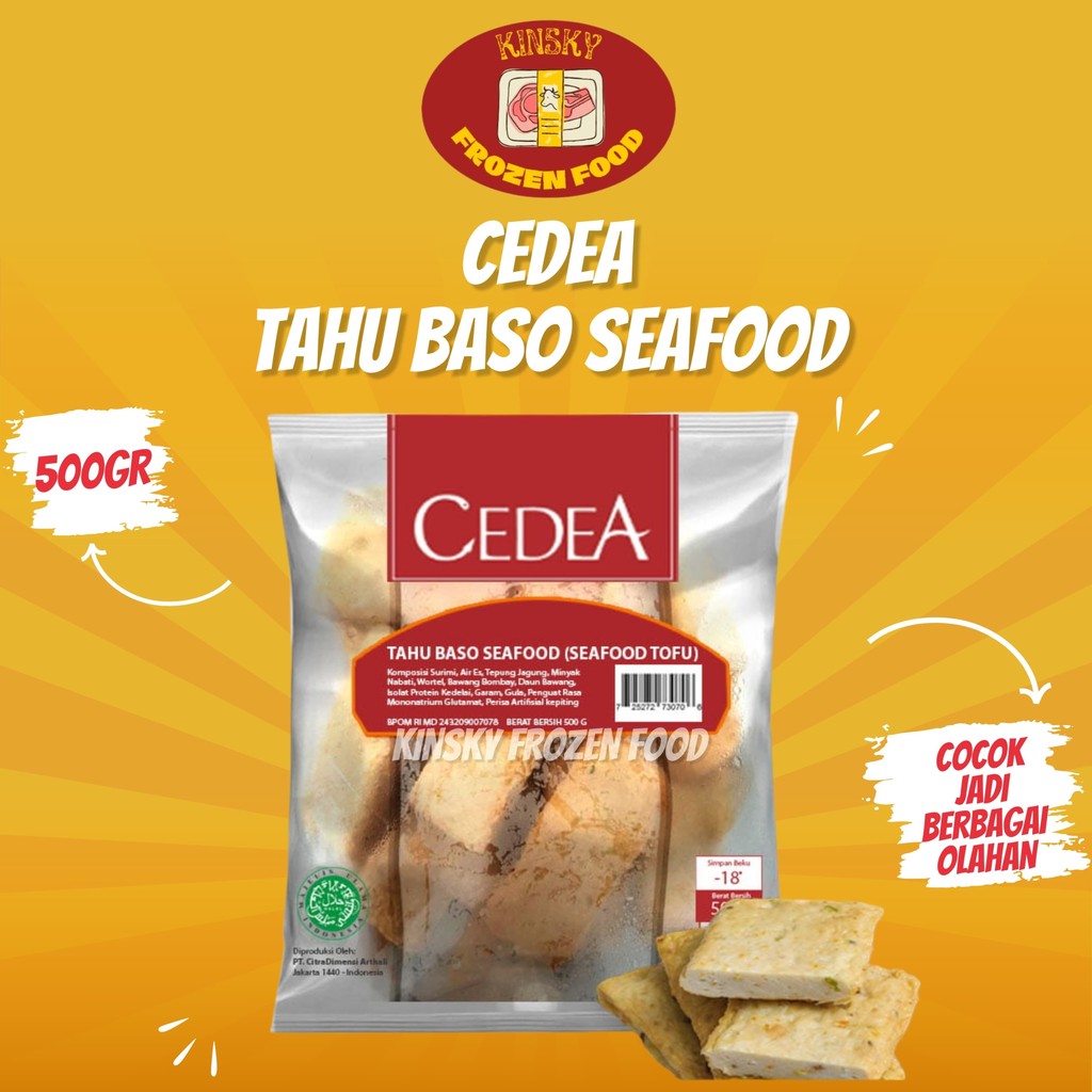 Jual CEDEA TAHU BASO SEAFOOD TOFU 500 GR | Shopee Indonesia