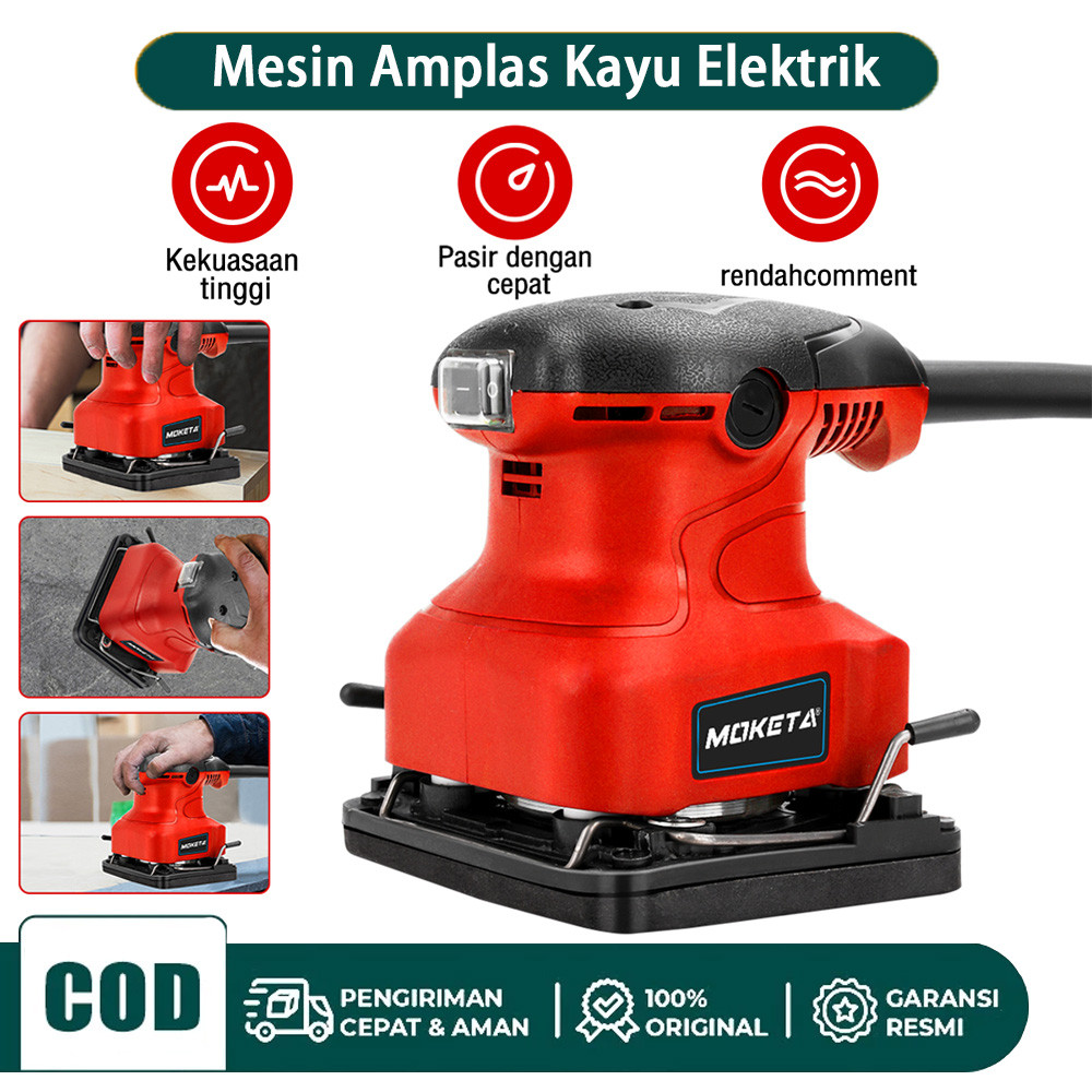 Jual MOKETA Alat Amplas Tembok Mesin Amplas Kayu Elektrik 220W Sander ...
