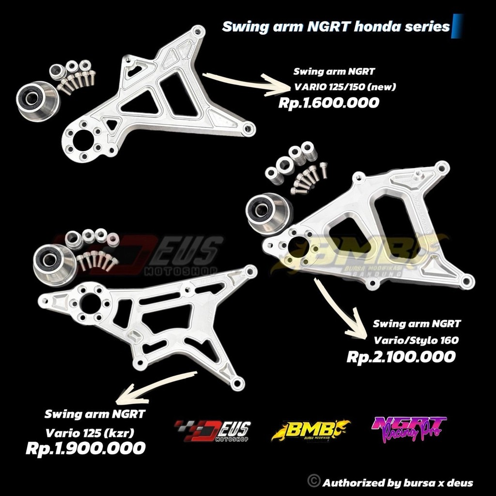 Jual Swing Arm NGRT Vario 125 New, 150, 160 & Stylo 160 – CNC Dural ...