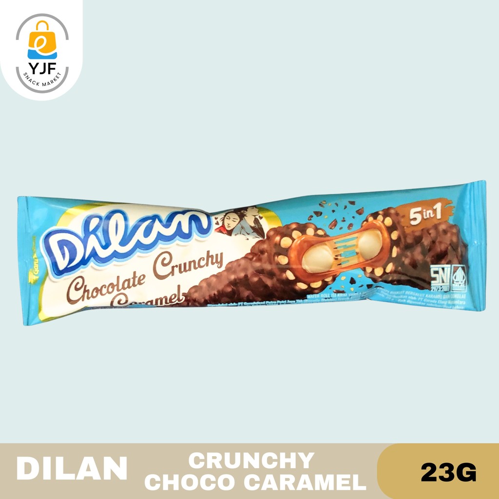 Jual Dilan Chocolate Crunchy Caramel 23g - 1PC / Dilan Choco Caramel ...