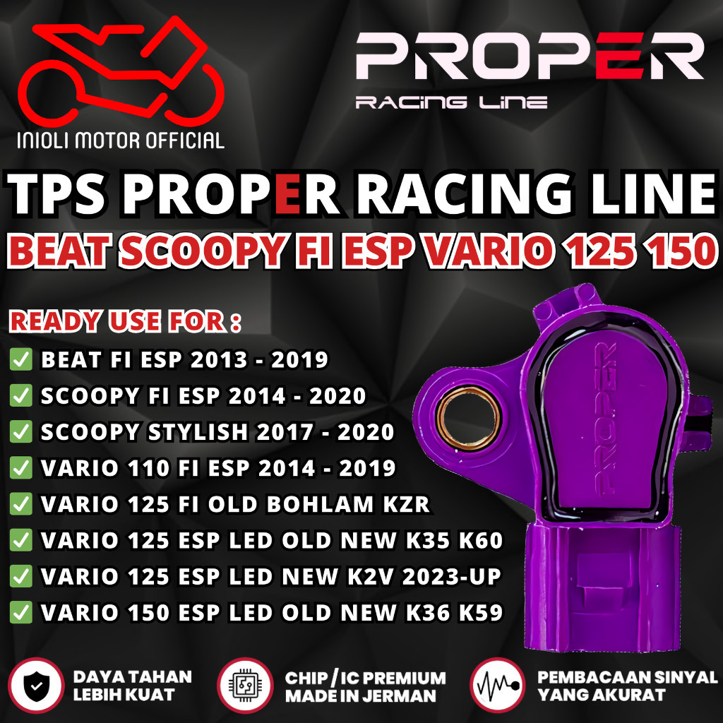 Jual SENSOR TPS PROPER RACING LINE VARIO 125 150 BEAT SCOOPY VARIO 110 ...