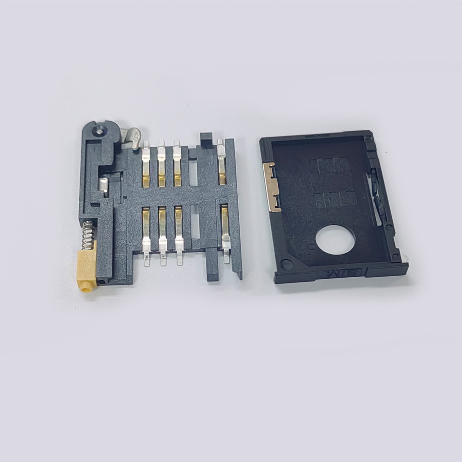 Jual 10PCS/Lot 91228-3001/91236-0001 SIM Card Holder Connector Slot 6 ...