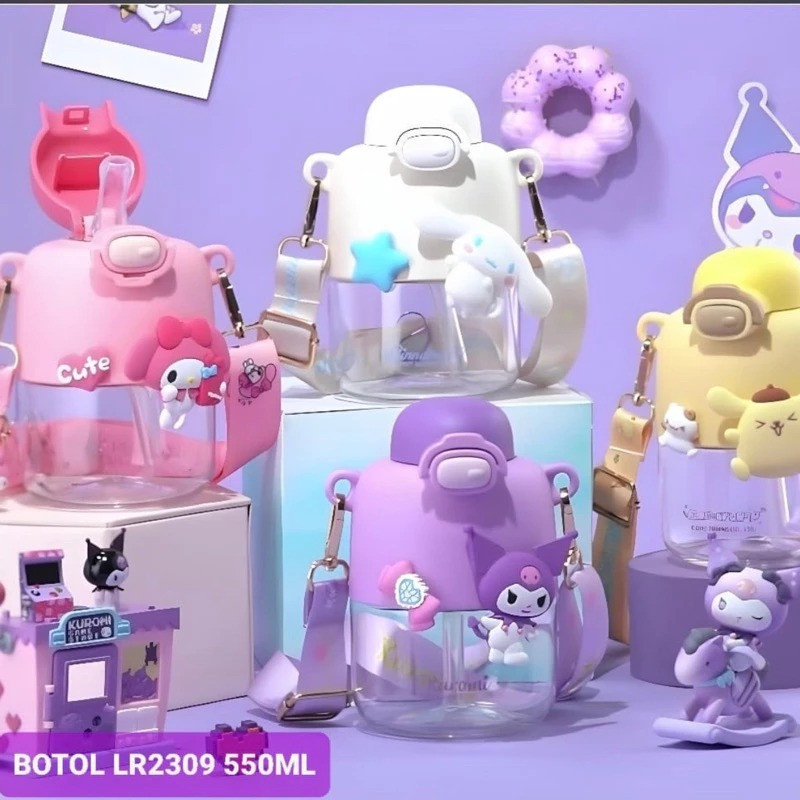 Jual EZ Botol Minum 2309 Sanrio Botol Minum Anak 3D Tritan Kuromi ...